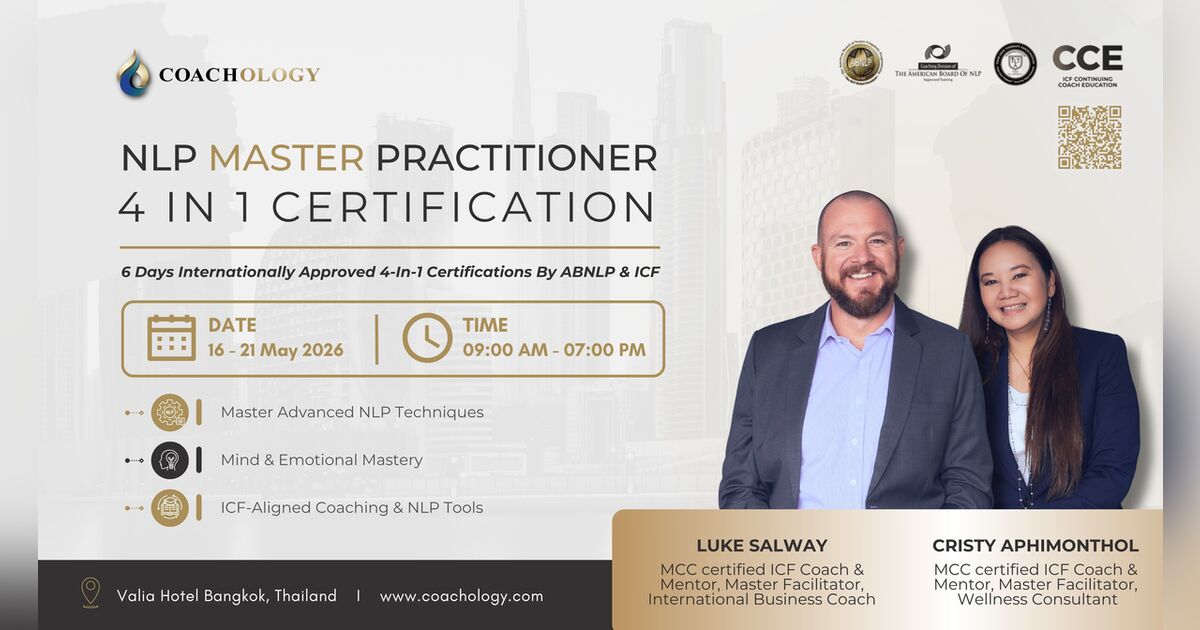 NLP Master Practitioner 4-in-1 Certification Program 2026 - Coachology | Eventpop
