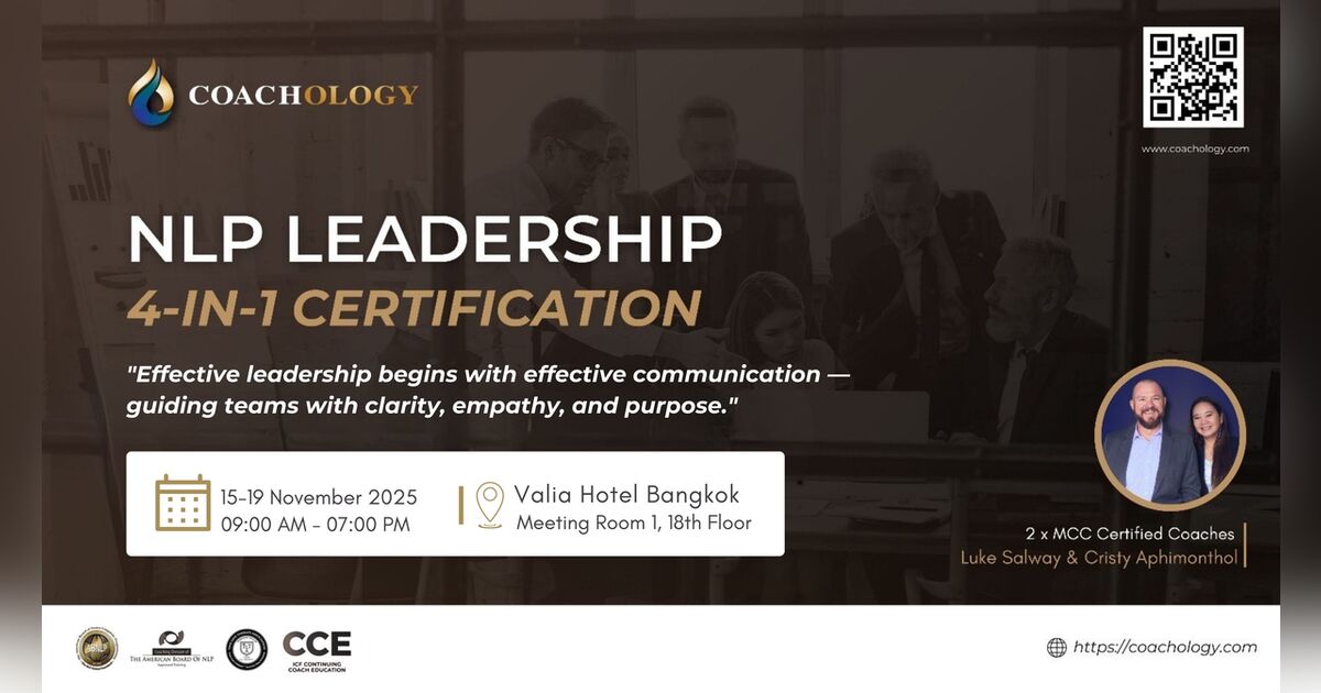 NLP Leadership Practitioner 4-in-1 Certification 2025 - Coachology ...