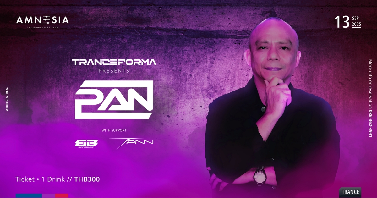 TRANCEFORMA pres. Legendary "DJ PAN" | Eventpop