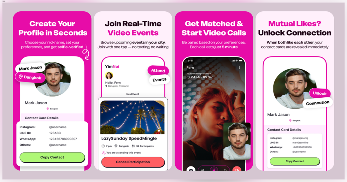 Speed Dating by YimNoi - Speed Date & Chill: BKK Video Speed Dating – 1 ...