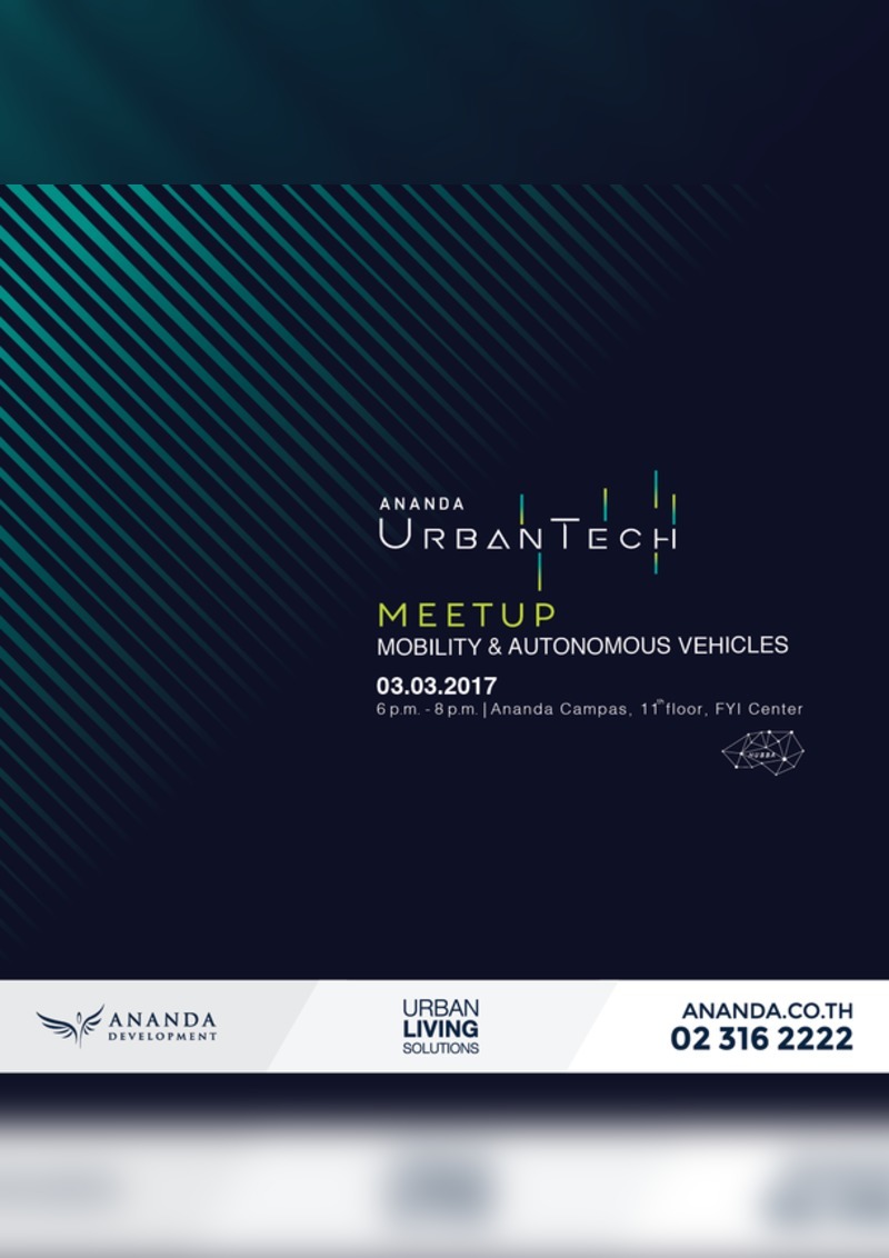 Ananda Urban Tech Meetup : Mobility & Autonomous Vehicles | Eventpop