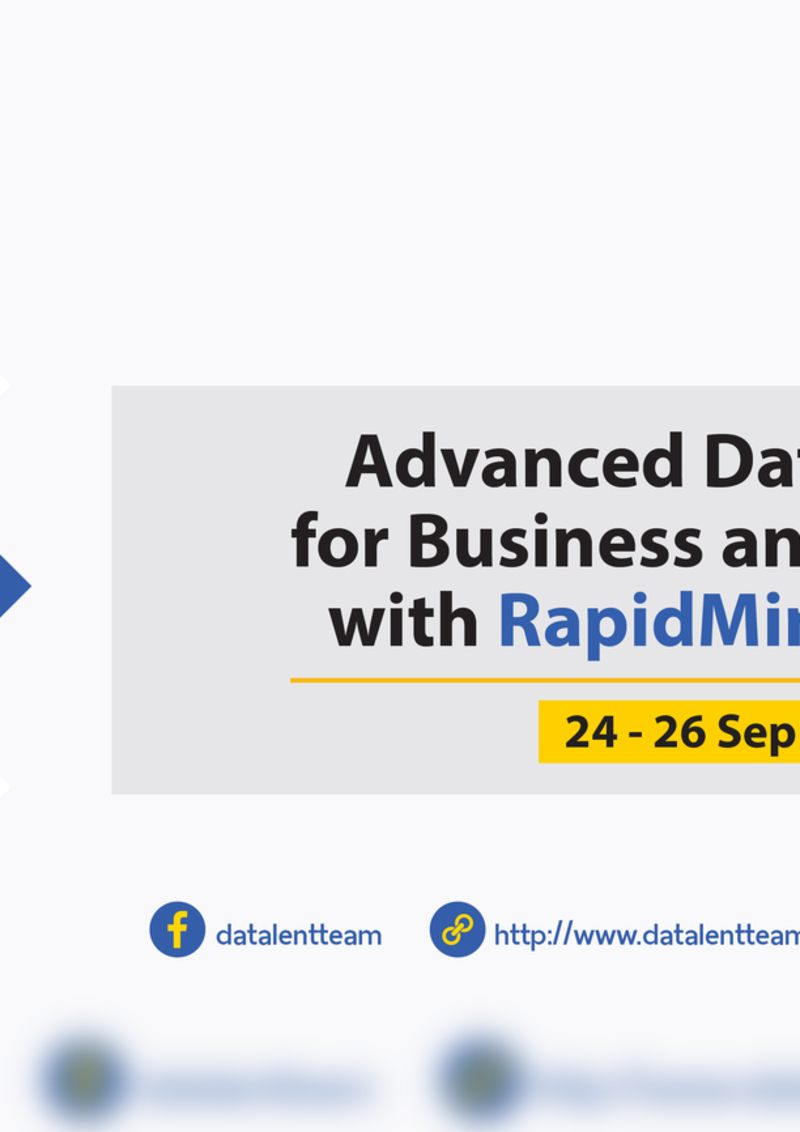Advanced Data Mining for Business and Research with RapidMiner Studio | Eventpop | Eventpop