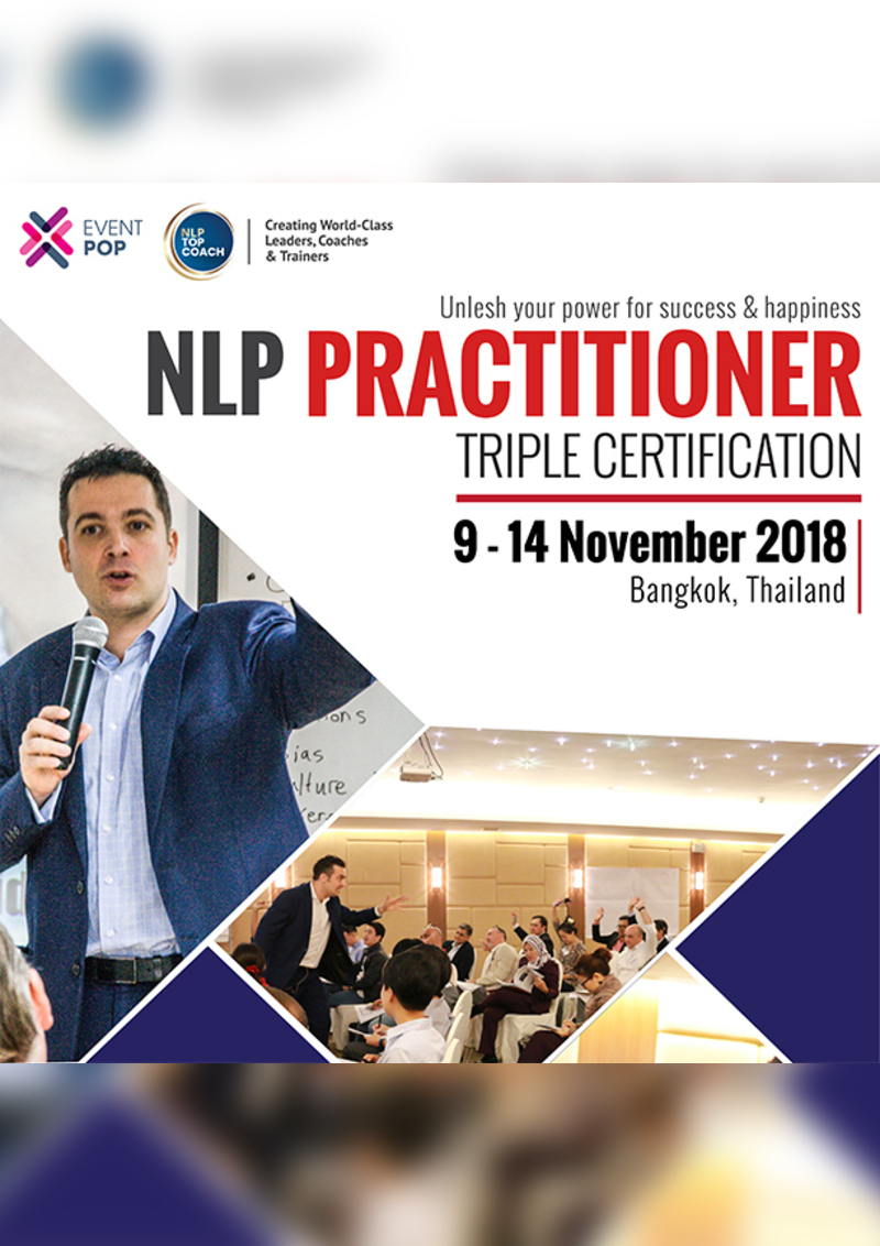 NLP PRACTITIONER Triple Certification | Eventpop | Eventpop