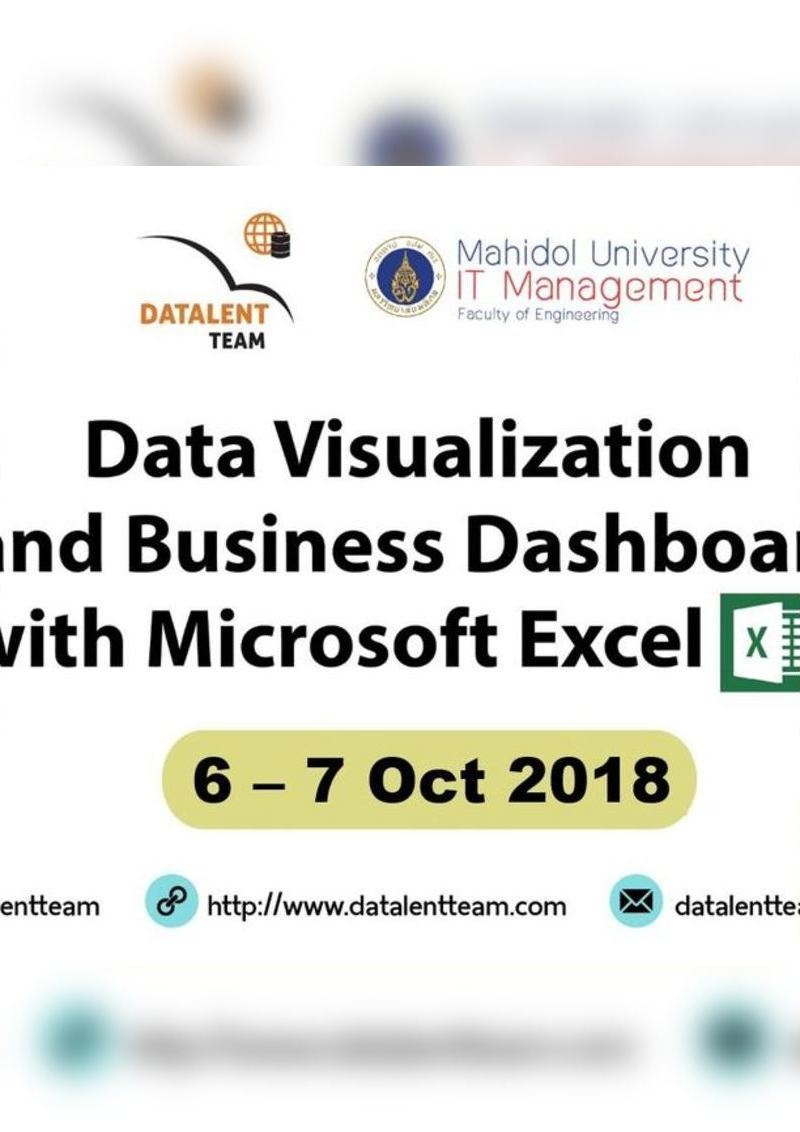 Data Visualization and Business Dashboard with Microsoft Excel | Eventpop