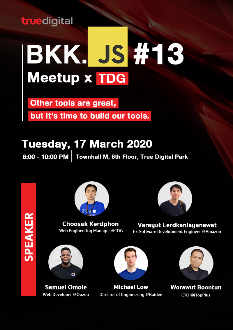 BKK.js #13 Meetup x TDG | Eventpop