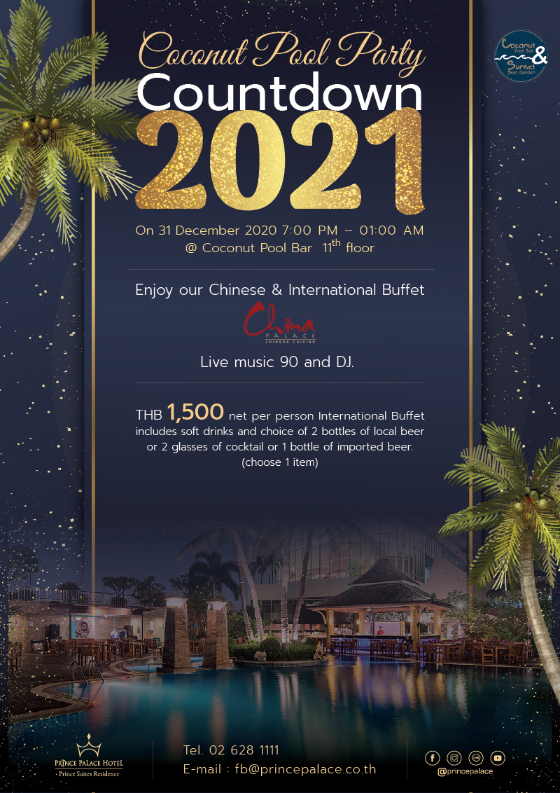 Coconut Pool Party Countdown 2021 | Eventpop