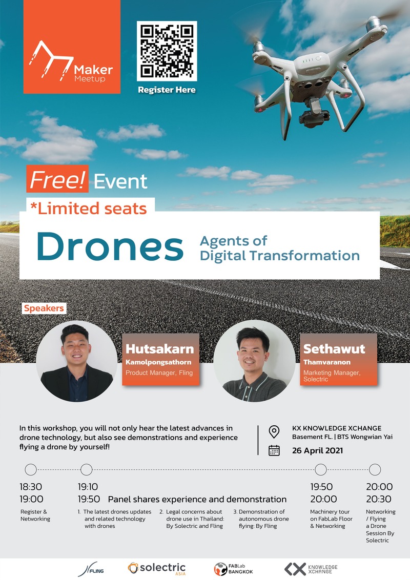 Maker Meetup ครั้งที่ 4 ‘Drones: Agents of Digital Transformation’ | Eventpop