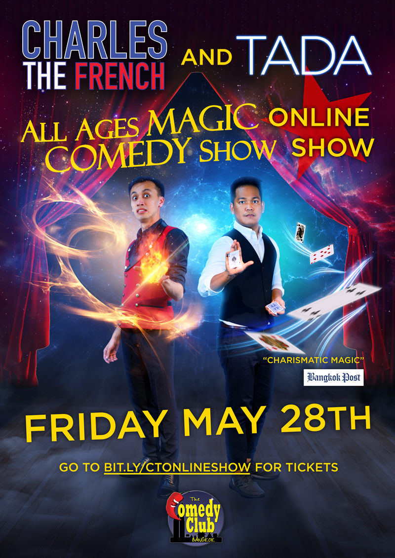 CHARLES THE FRENCH & TADA - All Ages Magic Comedy - ONLINE SHOW! | Eventpop | Eventpop