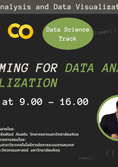 Python for Data Analysis and Data Visualization รุ่นที่ 5 | Eventpop