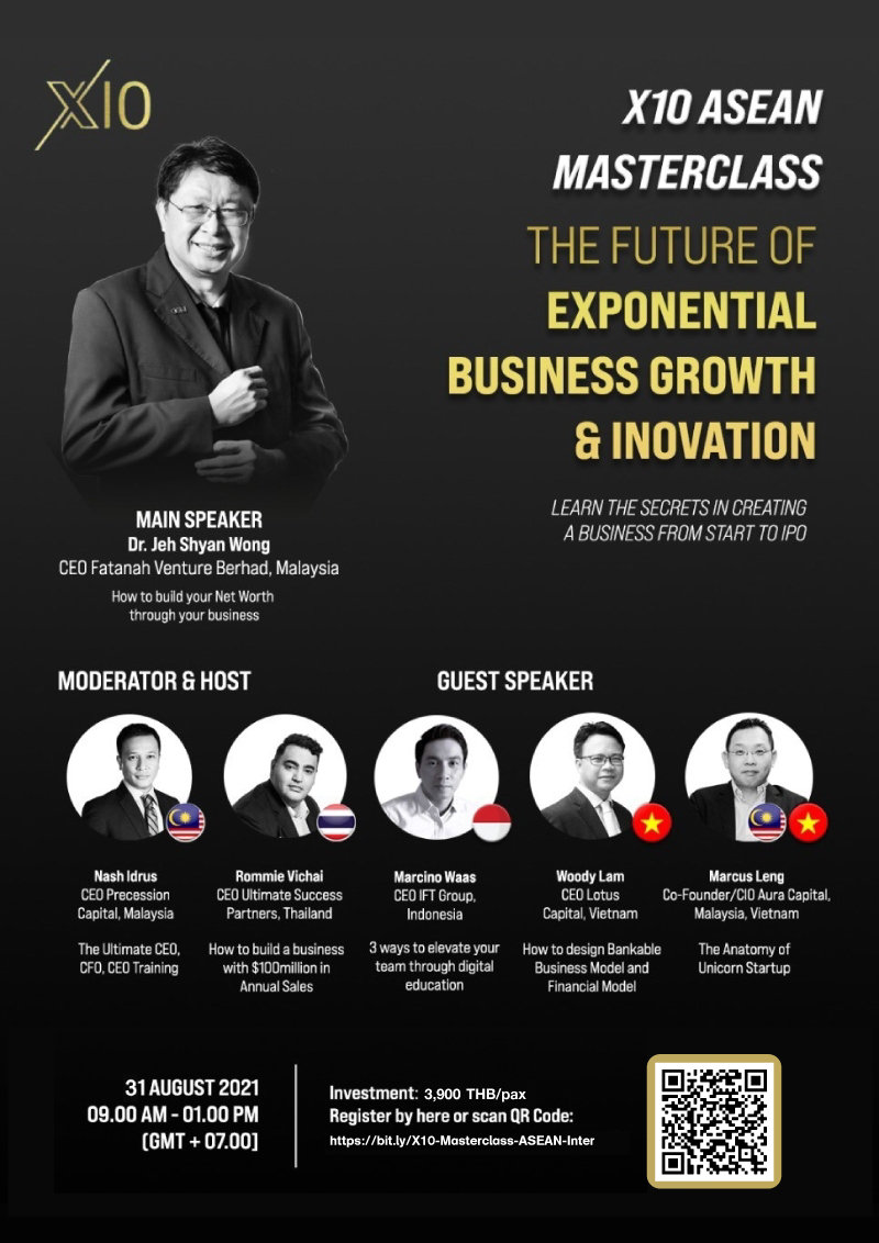 X10 ASEAN MASTERCLASS : The Future of Exponential Business Growth ...