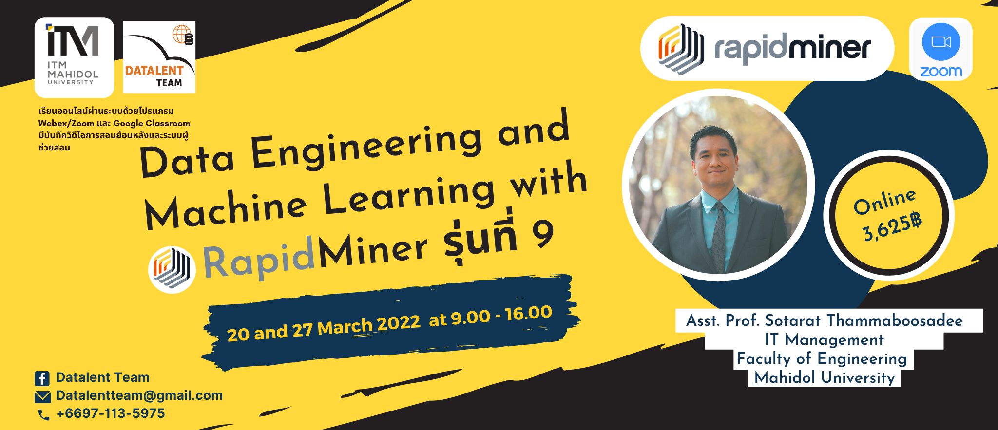 Data Engineering and Machine Learning with RapidMiner รุ่นที่ 9 | Eventpop | Eventpop