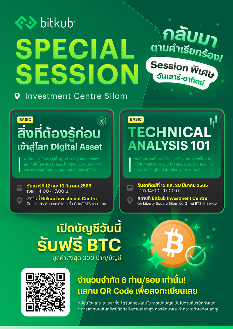 Bitkub Session | Technical Analysis 101 Session 13 Mar 2022 | Eventpop