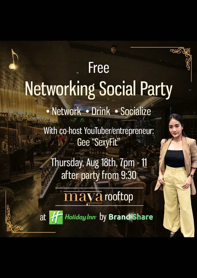 Networking Social Party at Maya Rooftop 🥂 (free) | Eventpop | Eventpop