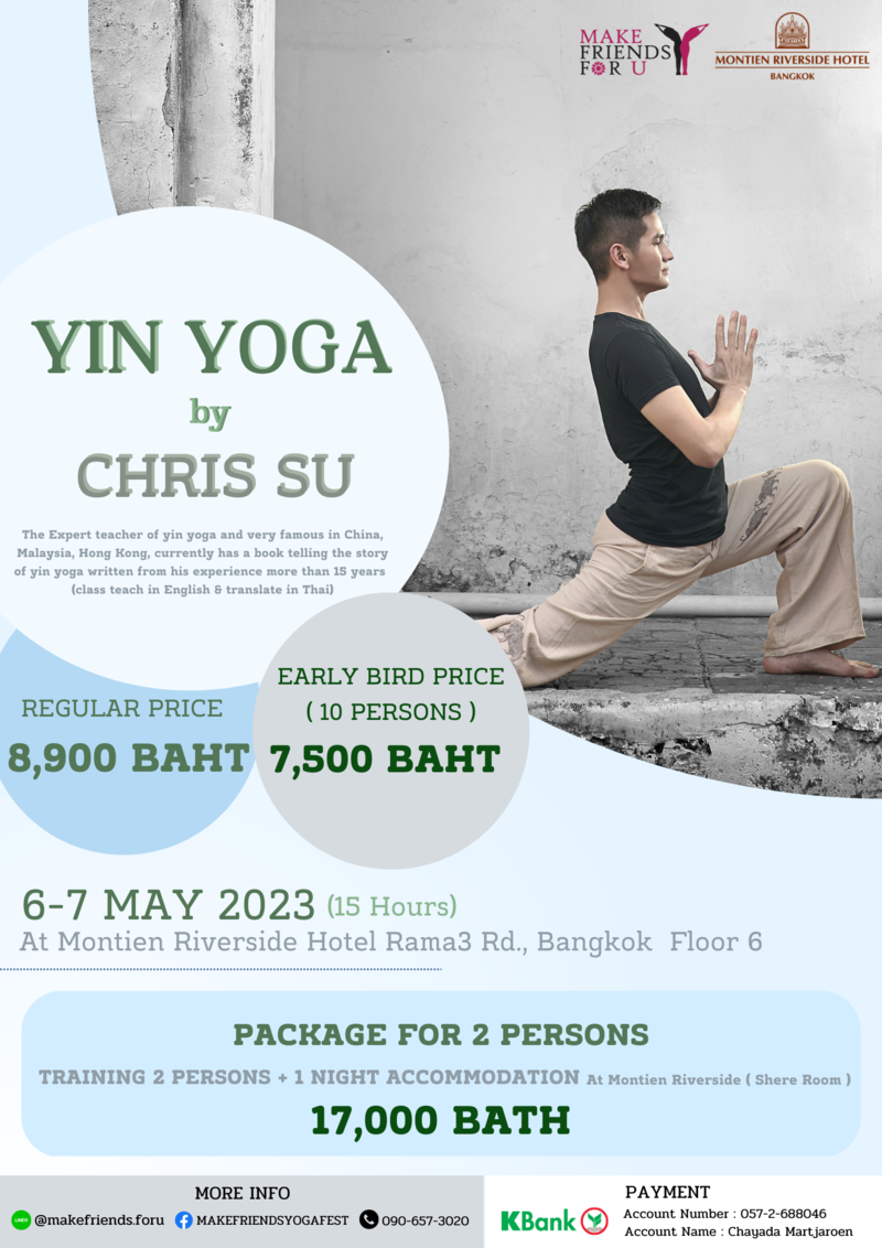 Yin Yoga By CHRIS SU | Eventpop