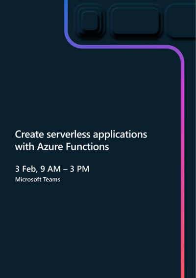 Create serverless applications with Azure Functions | Eventpop