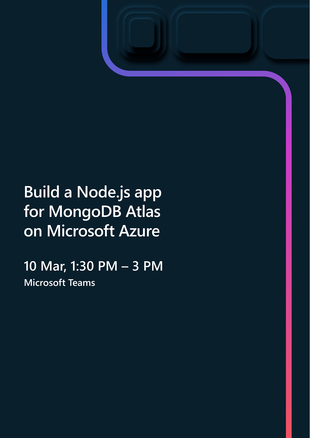 Build A Nodejs App For Mongodb Atlas On Microsoft Azure Eventpop Eventpop 