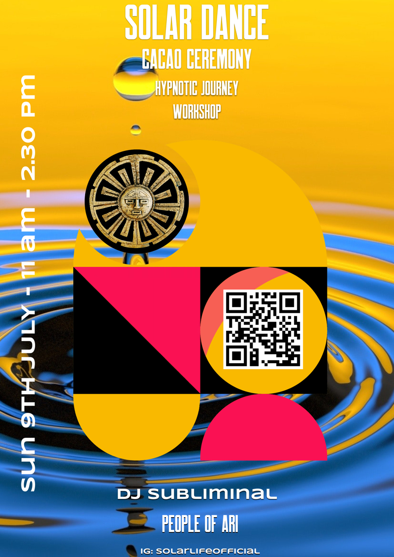 Solar Dance, Self Expression Workshop, Cacao Ceremony, Hypnotic Journey ...