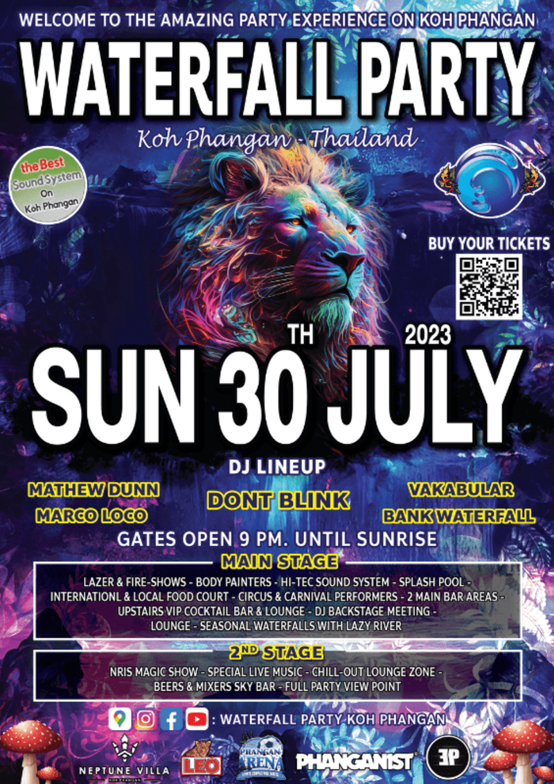 Waterfall Party [ 30th July ] Featuring Don't Blink, Marco Loco ...