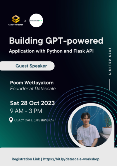 [Dataday Workshop] Building GPT-powered Application with Python and Flask API | Eventpop