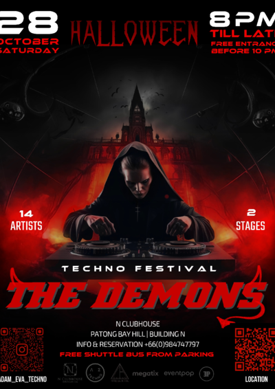 THE DEMONS - Halloween Techno Festival | Eventpop