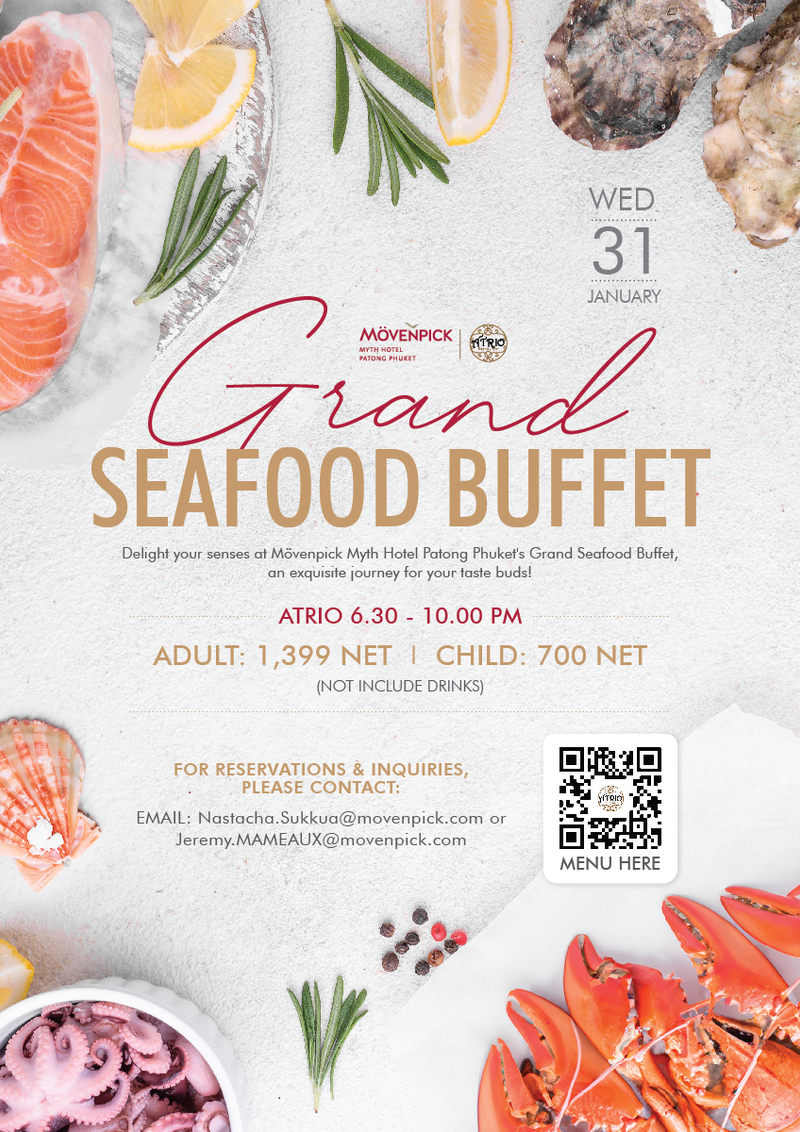 Grand Seafood Buffet at Mövenpick Myth Hotel Patong Phuket | Eventpop