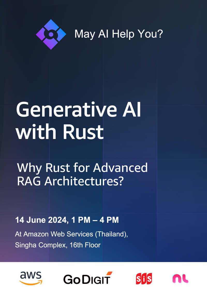Generative AI with Rust: Why Rust for Advanced RAG Architectures? | Eventpop