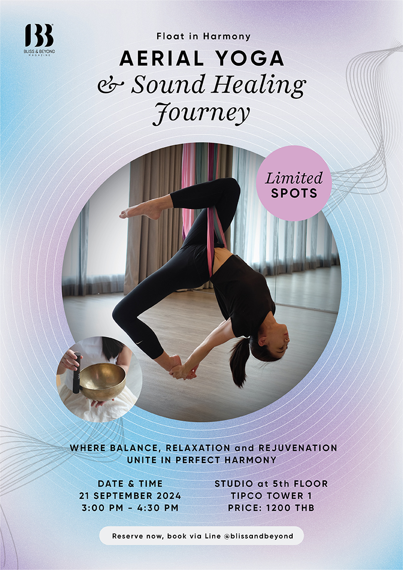 Float in Harmony: Aerial Yoga & Sound Healing Journey | Eventpop | Eventpop