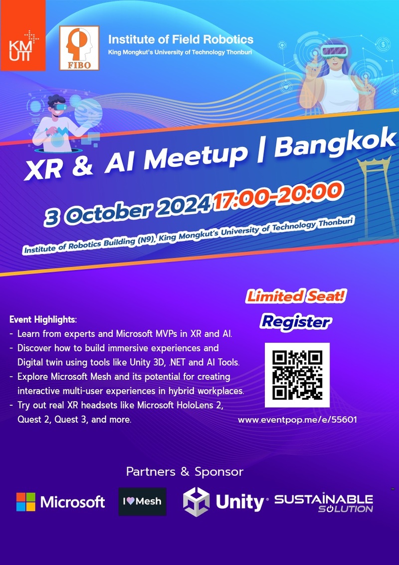XR & AI Meetup | Bangkok October 3rd, 2024 | Eventpop