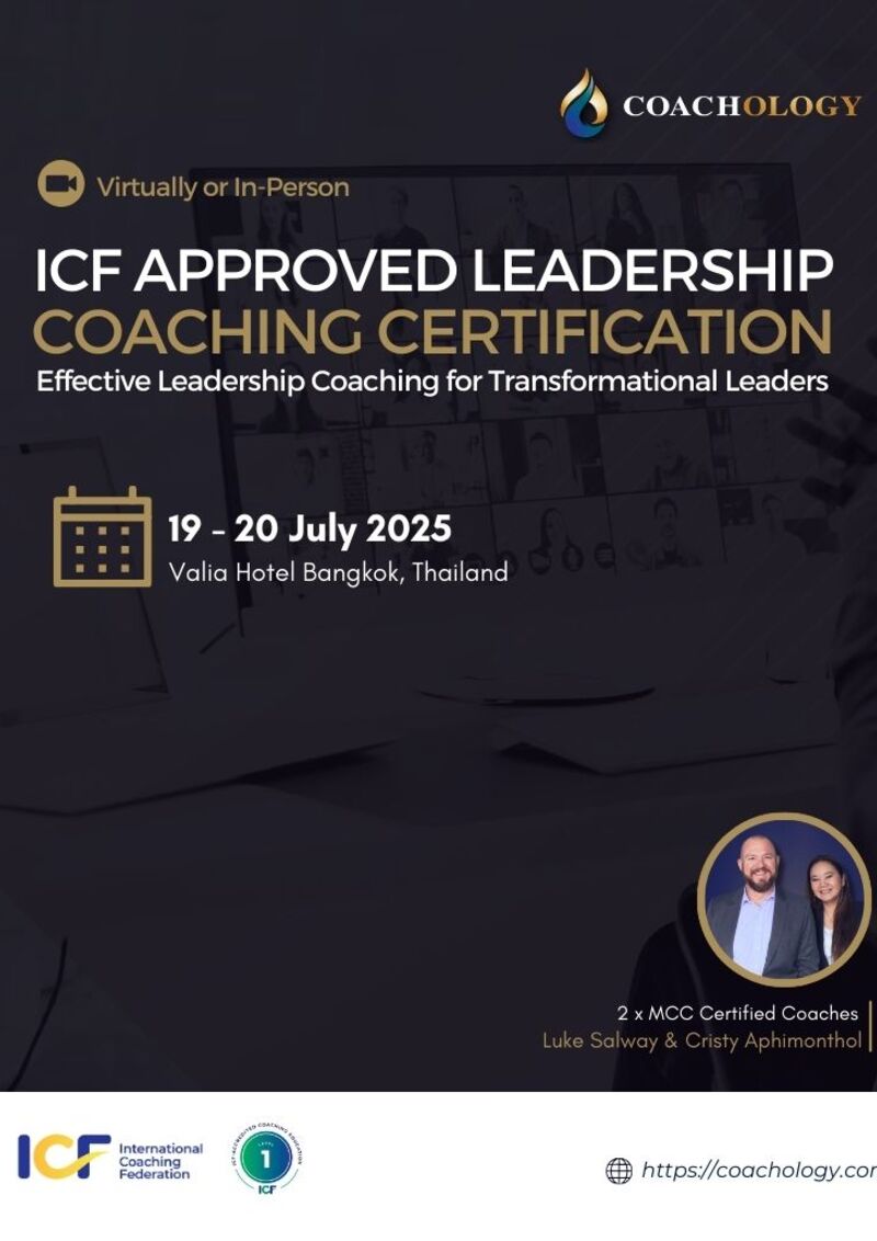 ICF Approved Leadership Coaching Certification 2025 (Online-Virtually) | Eventpop