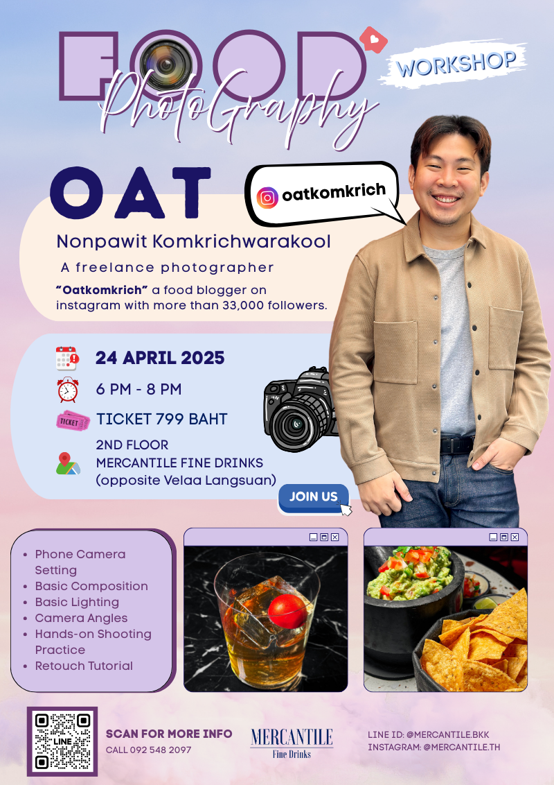 FOOD PHOTOGRAPHY WORKSHOP with OATKOMKRICH | Eventpop