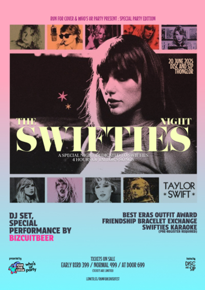 The SWIFTIES Night by Run For Cover and Who's Ur Party (Taylor Swift ...