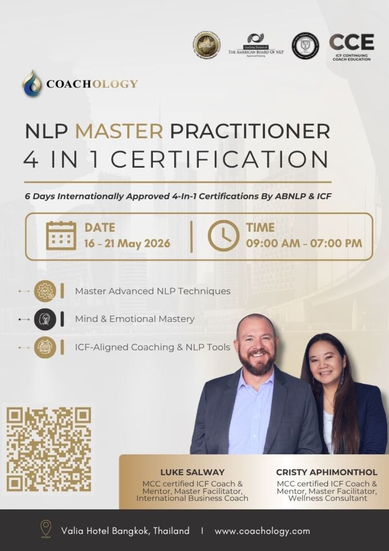 NLP Master Practitioner 4-in-1 Certification Program 2026 - Coachology | Eventpop