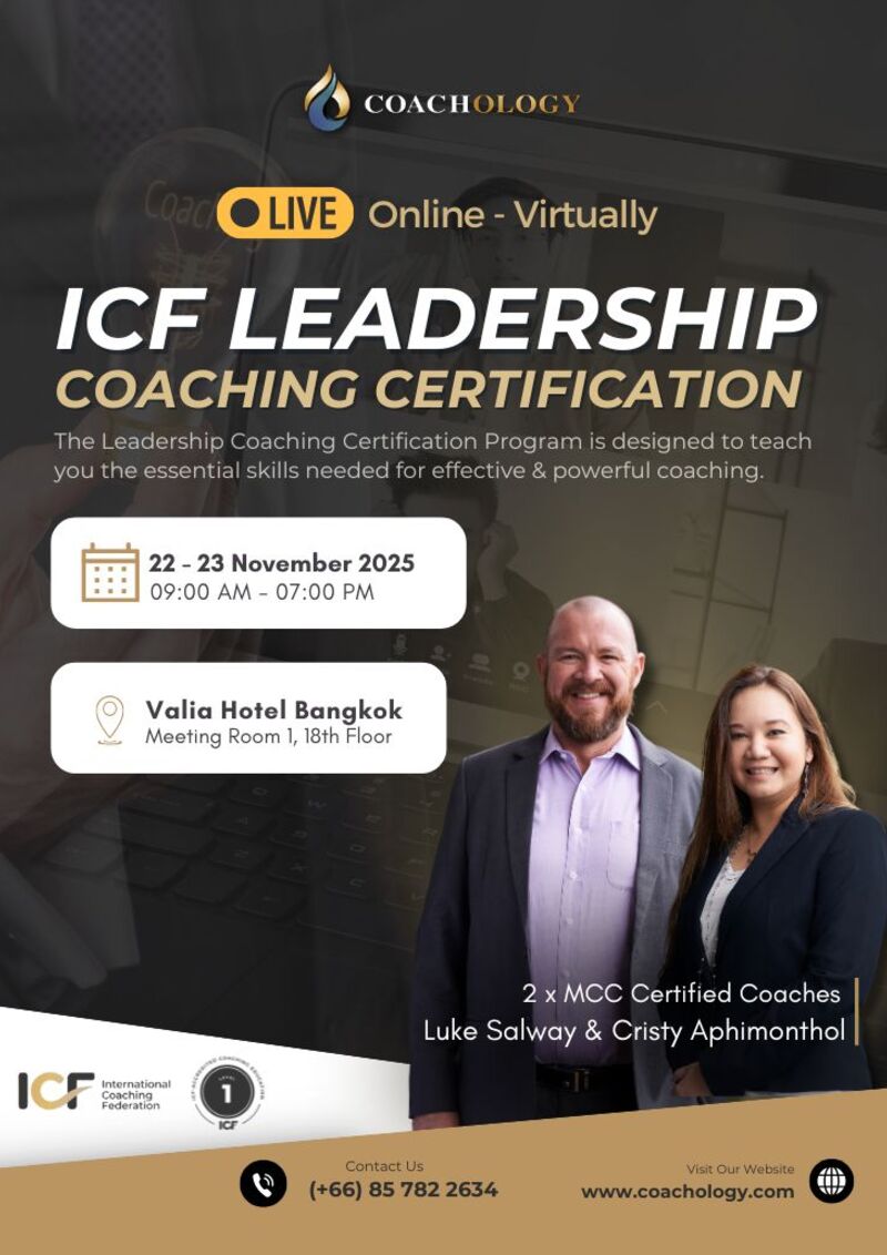 ICF Approved Leadership Coaching Certification 2025 (Online-Virtually) - Cochology | Eventpop
