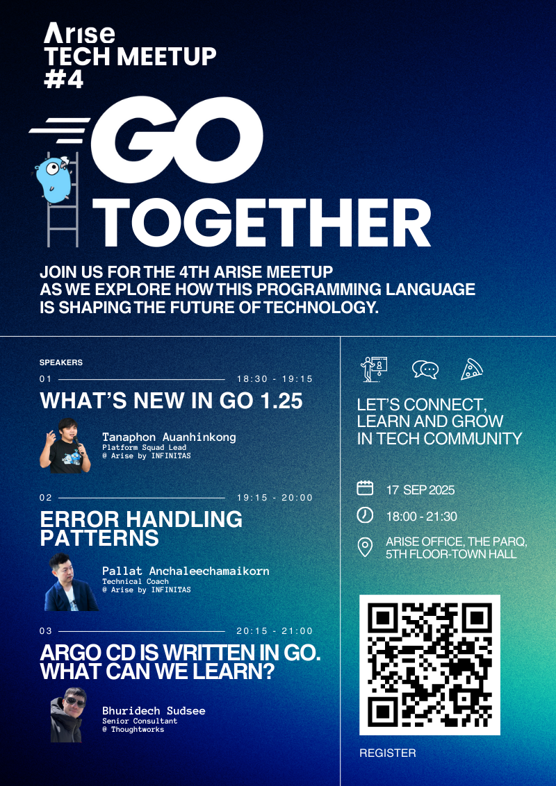 Arise Tech Meetup #4: Go Together | Eventpop