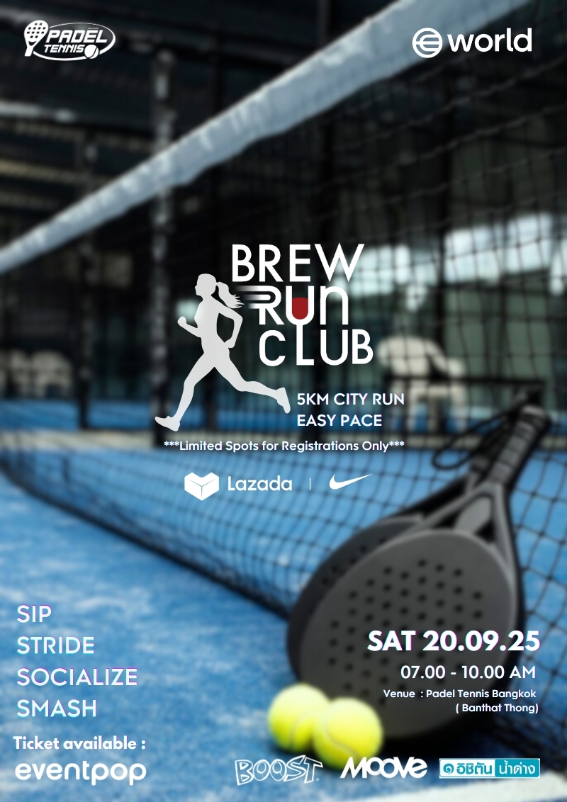 Brew Run Club x Padel Tennis | Eventpop