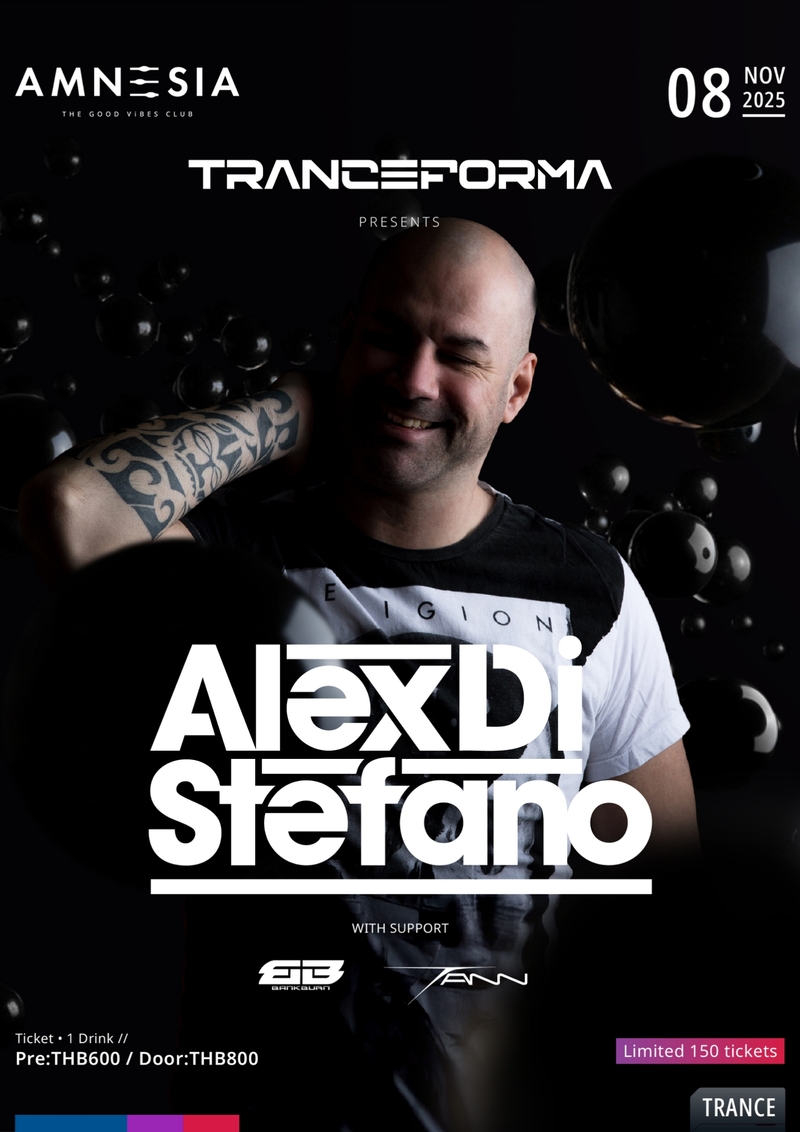 🌀 TRANCEFORMA Presents Alex Di Stefano @ AMNESIA RCA | Eventpop