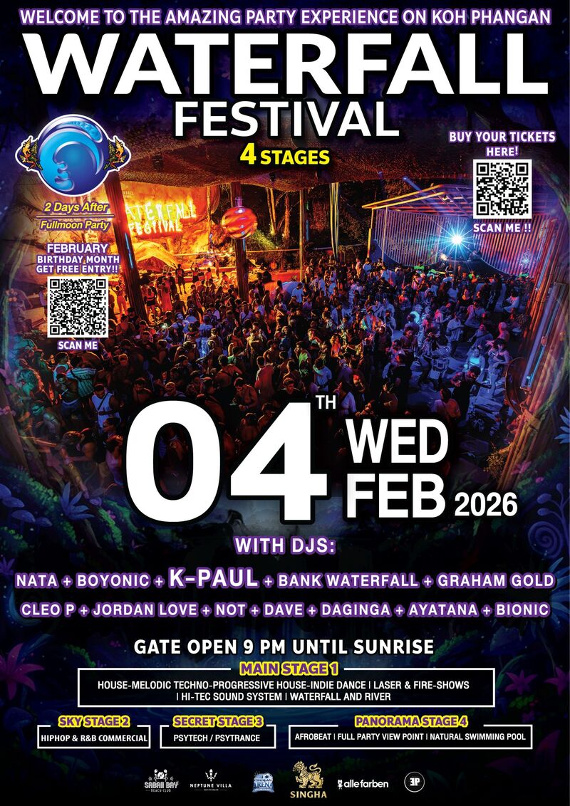 Wednesday, February 4th, 2026 Waterfall Festival [2 Days Before Full ...